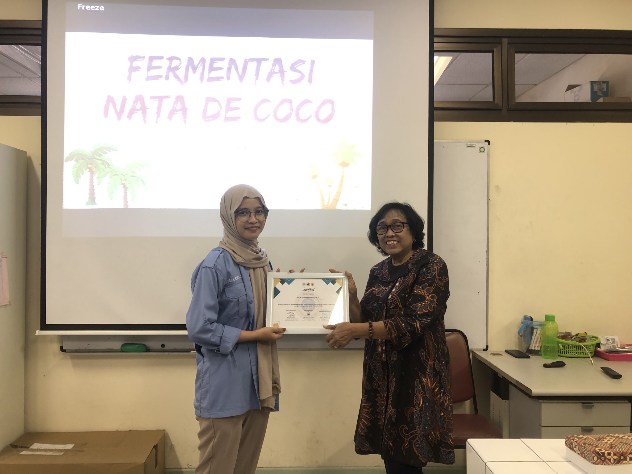 Microbiome Creation Food Product: Nata de Coco Making Workshop – Departemen Mikrobiologi Pertanian